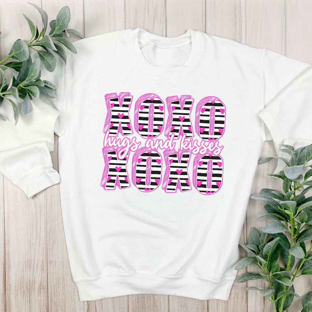 XOXO Hugs and Kisses Valentines PNG Digital Download File - Etsy