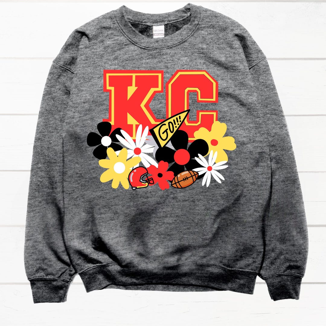 KC Chiefs Floral PNG Digital Download High Res File - Etsy