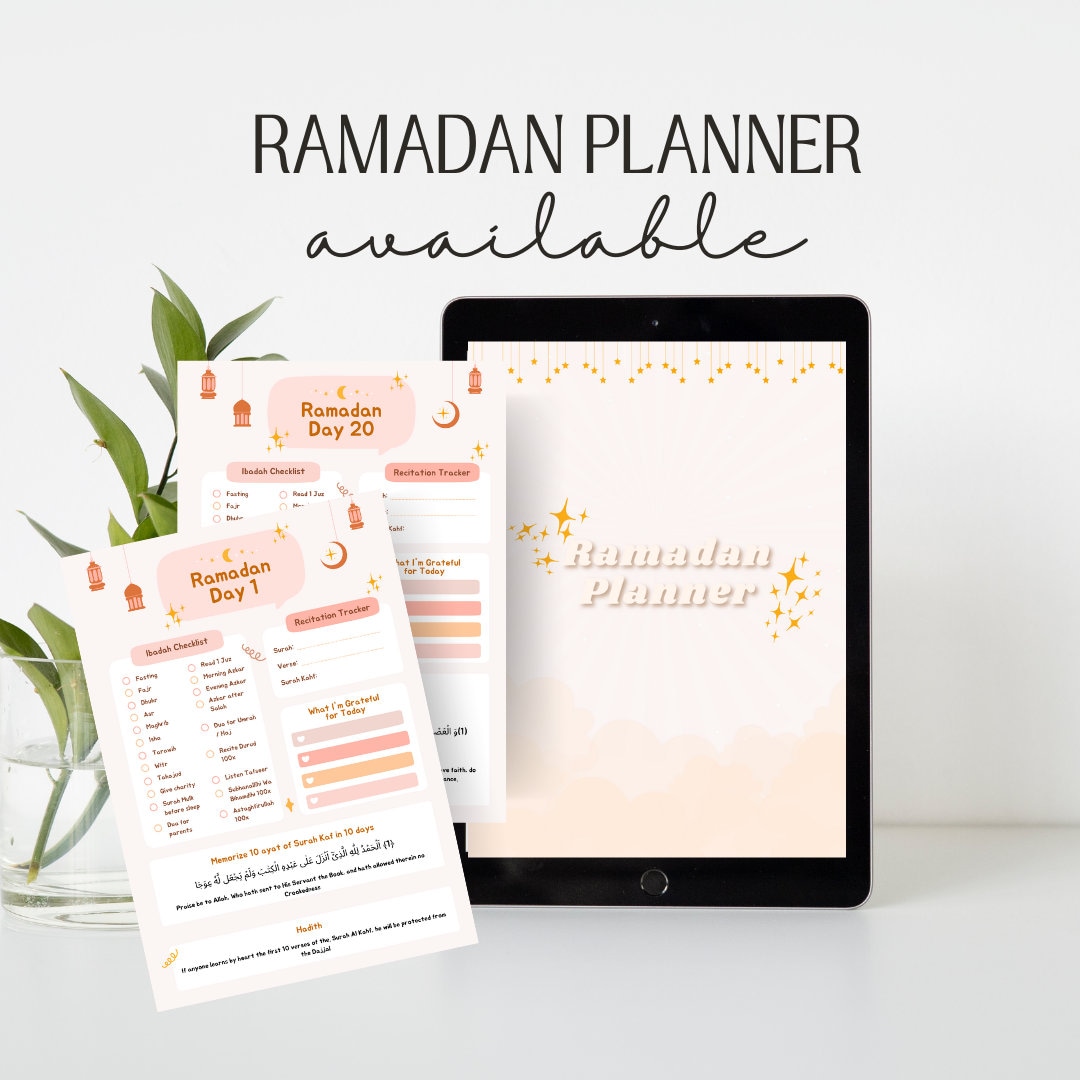 Digital Ramadan Planner Printable Ramadan Planner Islamic Planner - Etsy