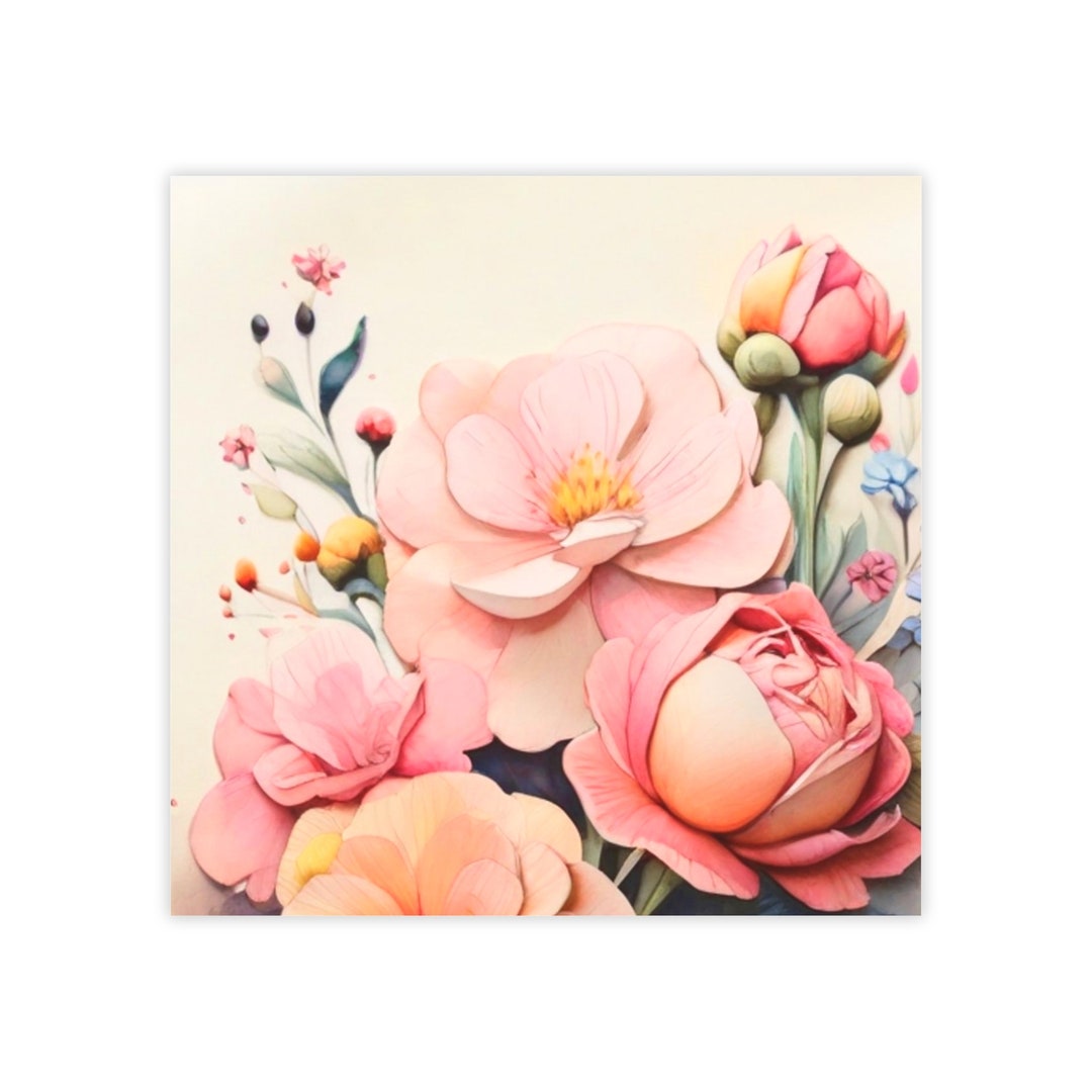 Lady Like Post-it® Note Pads, Floral, Flowers, Sophisticated, Notepad ...