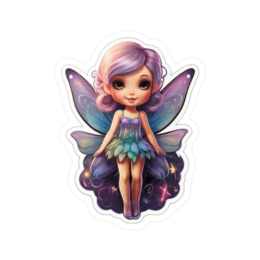 Fairy Princess Sticker, Fairy, Fae, Magical, Girls Sticker, Locker ...