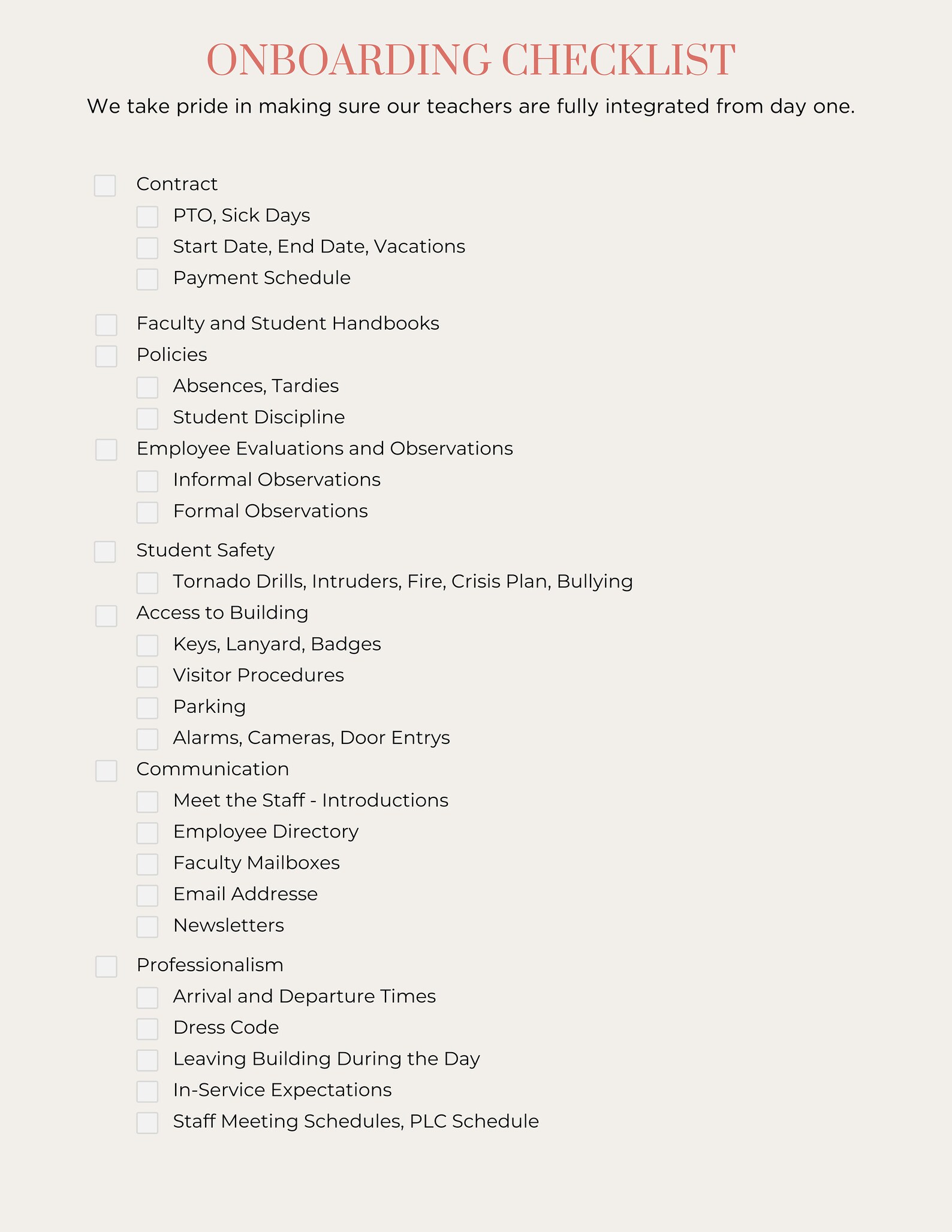 New Teacher Onboarding Checklist for School Administrators - Etsy