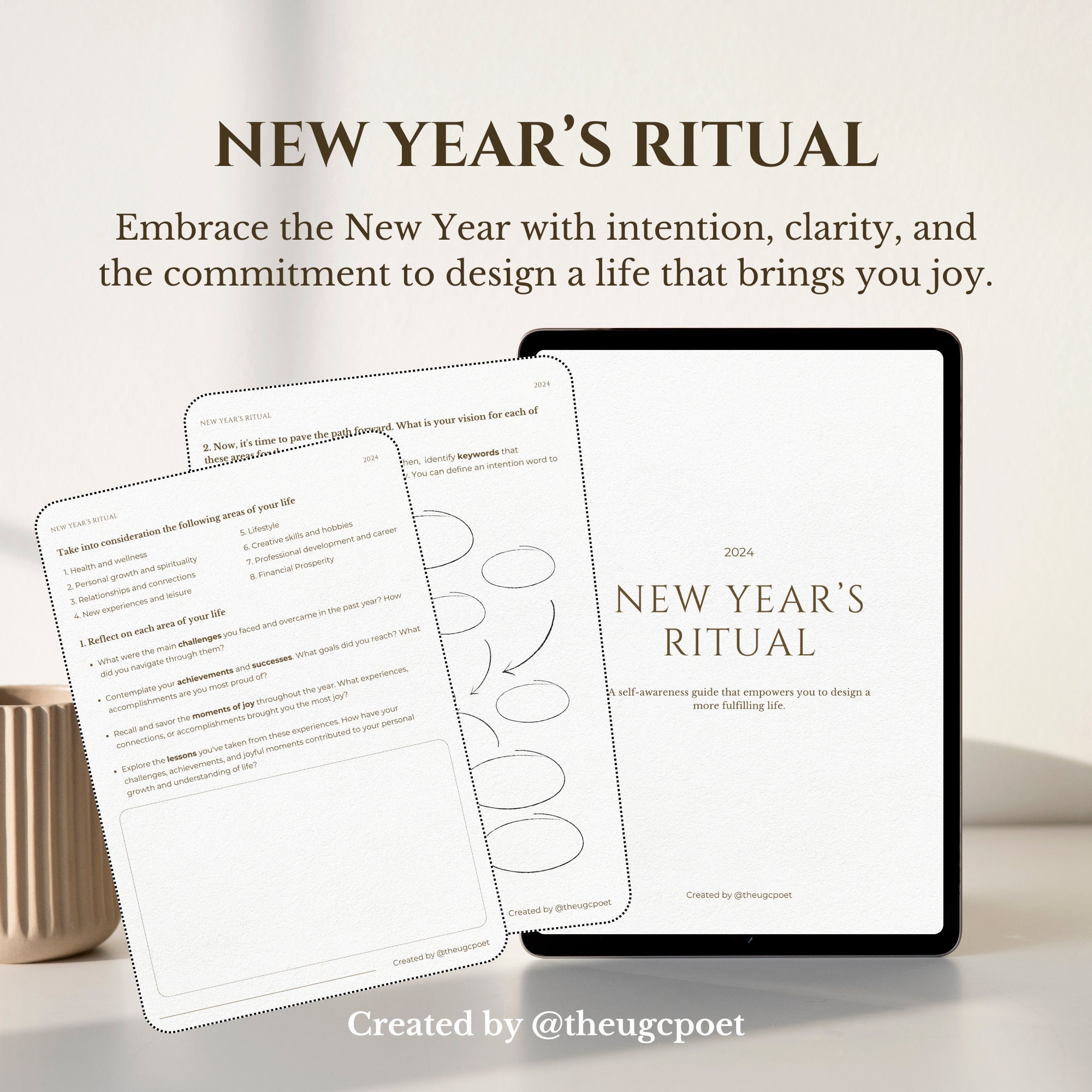New Year's Ritual | Digital and Printable Journal | End of Year ...