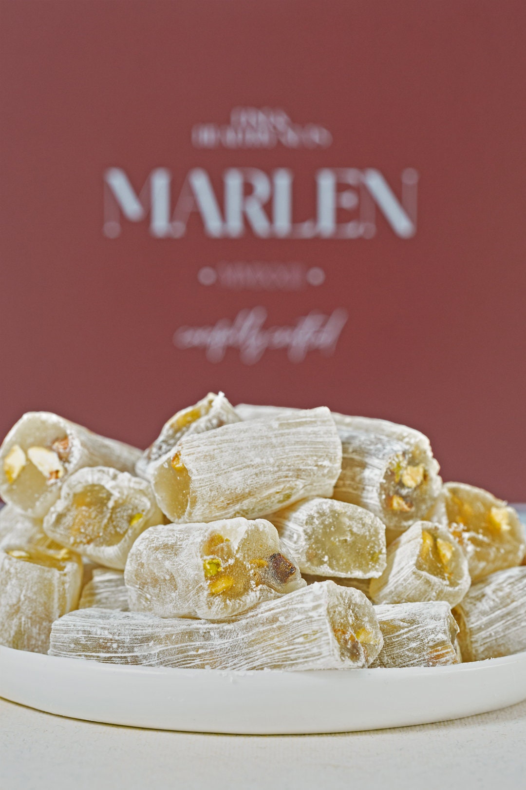 Pistachio Stick Delights, Pomegranate Turkish Delight, Plain Pistachio ...