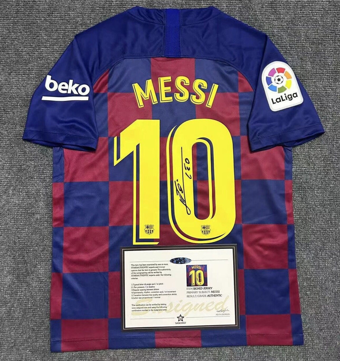 Signed Messi Barcelona Shirt - Etsy