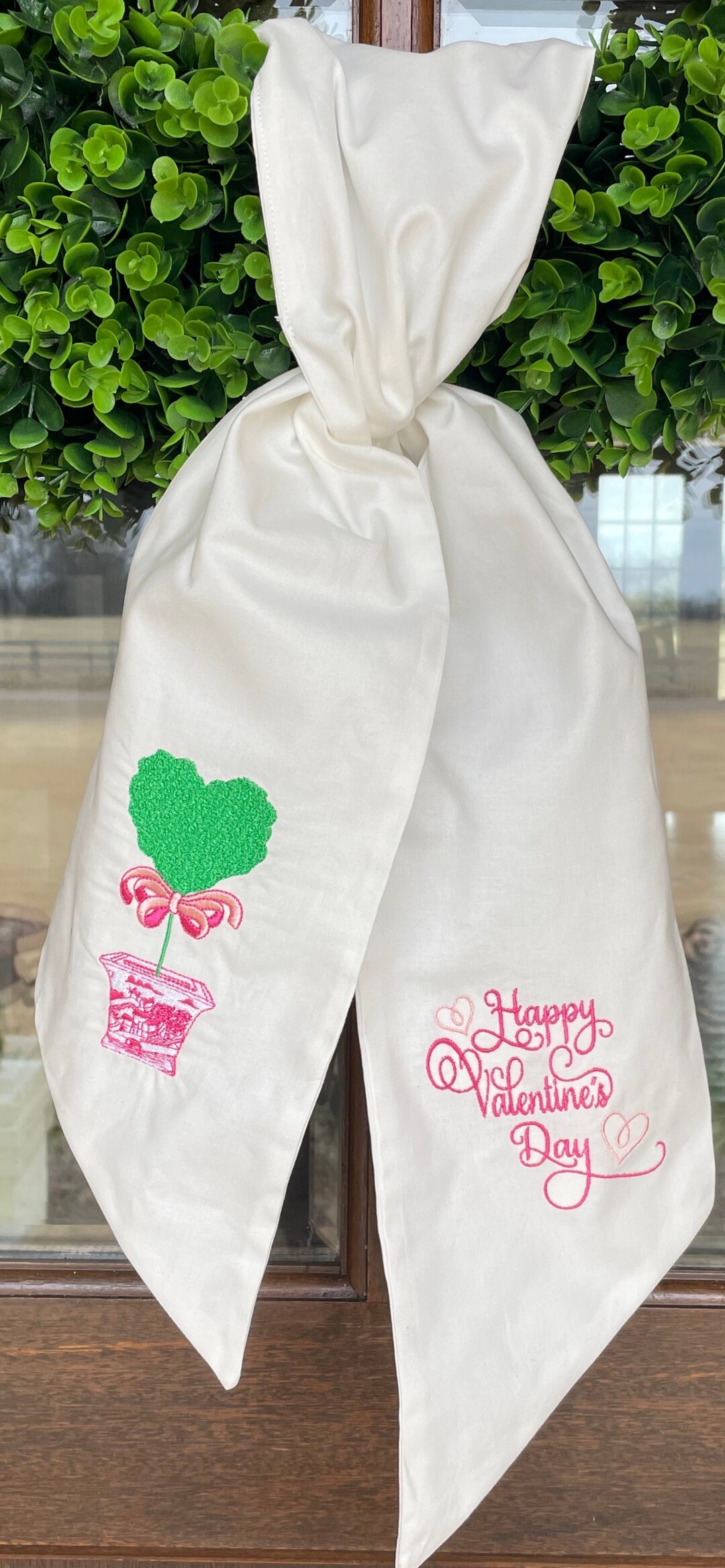 Valentine Wreath Sash - Etsy