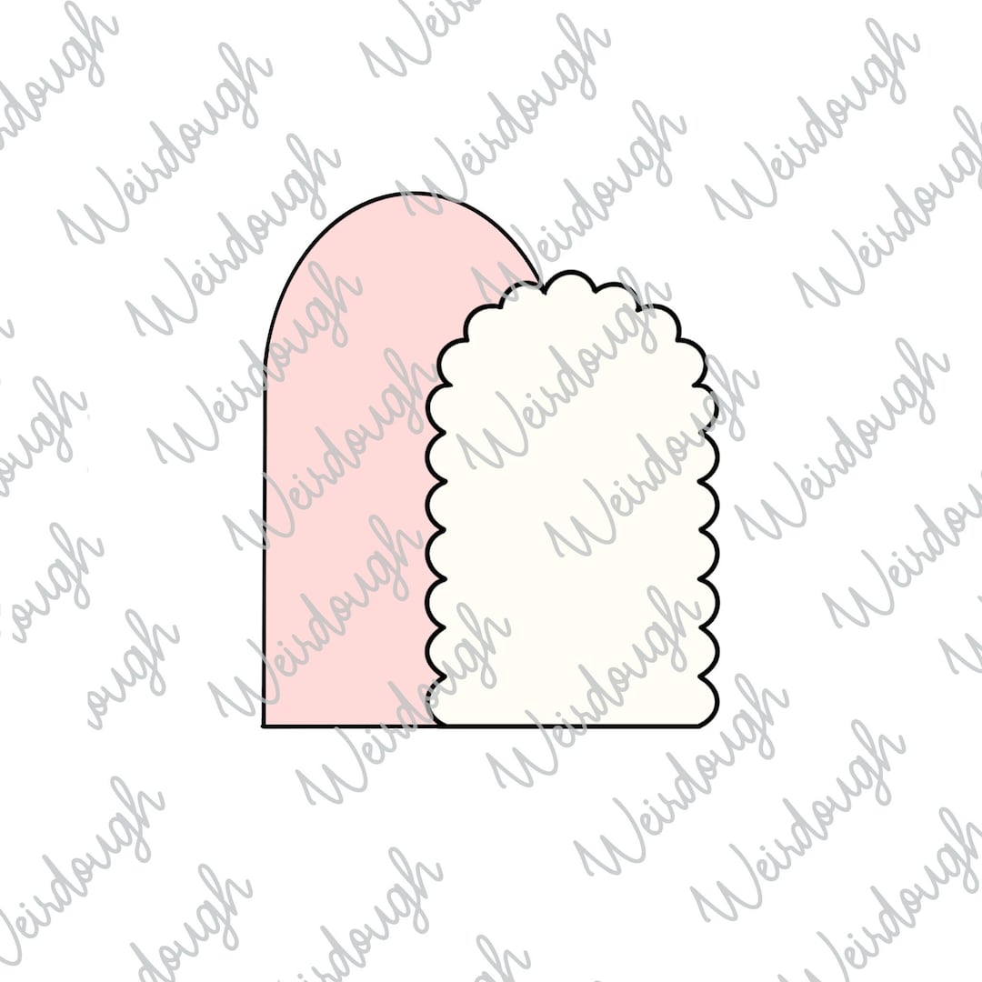 Scalloped Arch Cookie Cutter: STL File- Instant Download - Etsy