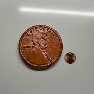 Extra Large Penny! 3” Pure Copper - Etsy