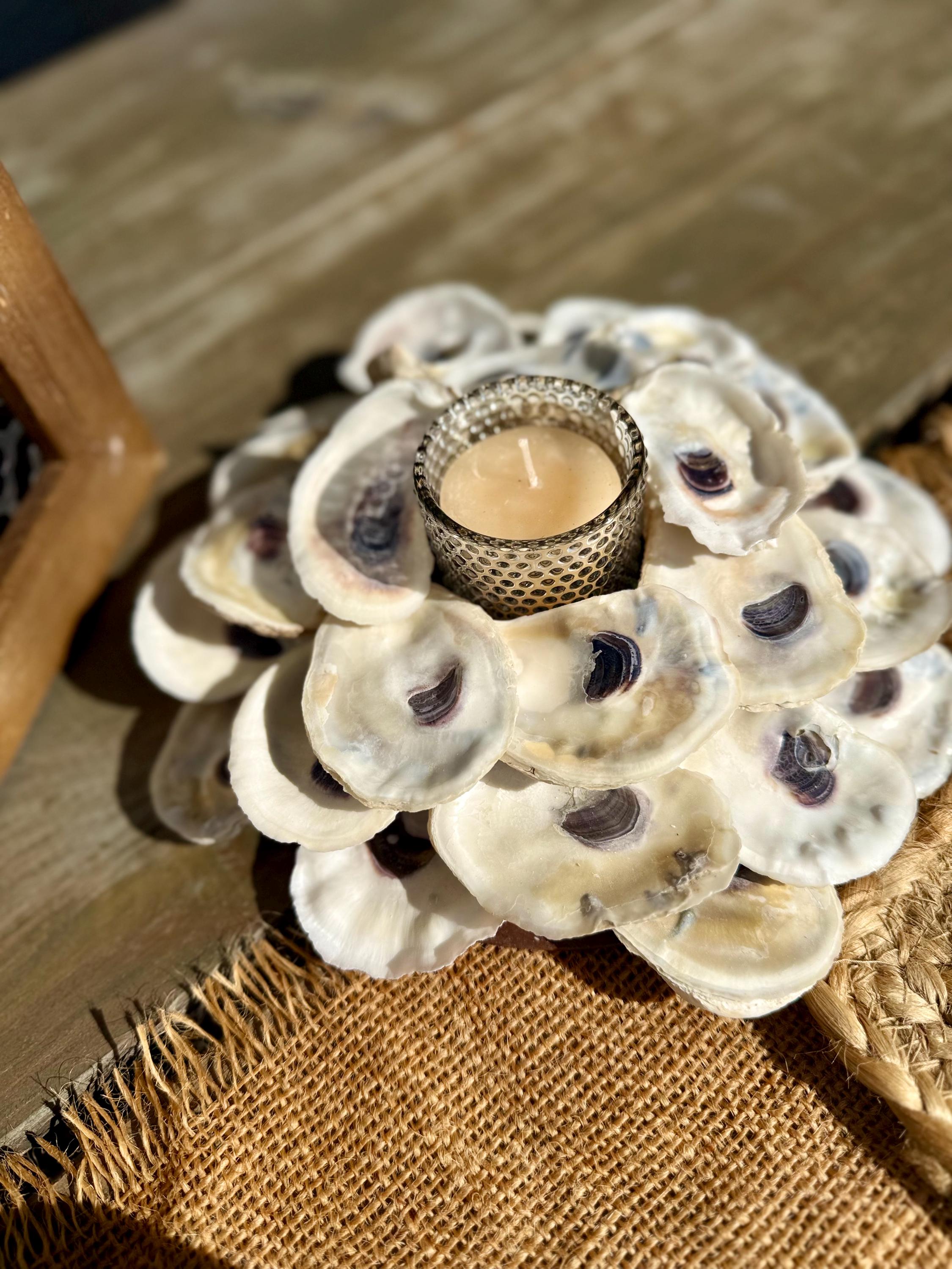 Oyster Shell Candle Holder - Etsy