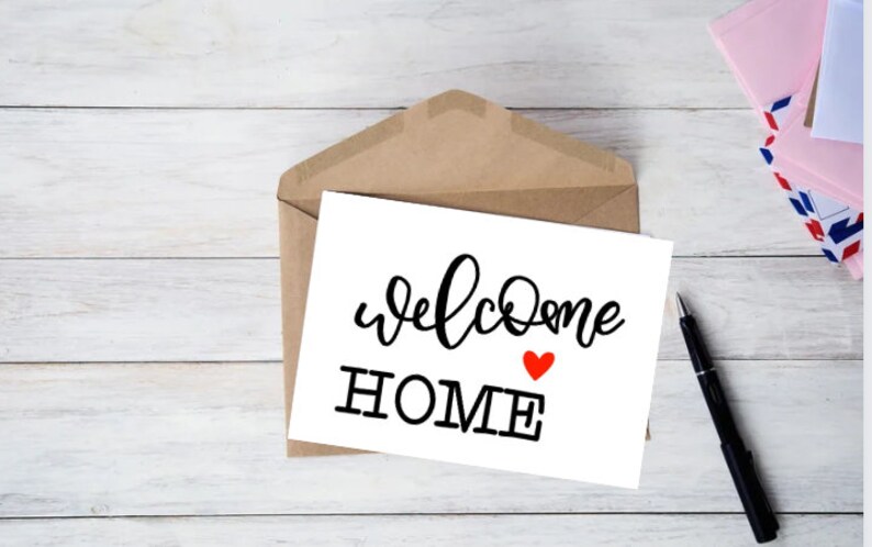 Welcome Home Card - Etsy