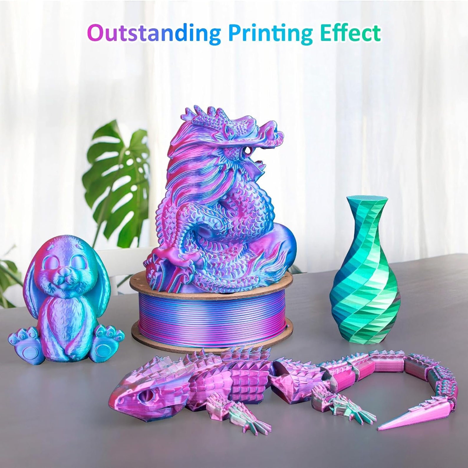 Articulated Winged Crystal Gem Dragon 3D Printed Fidget Toy Authorized ...