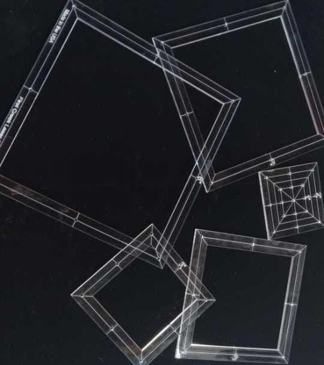 Square Quilting Template Set, Stencil, 4mm Acrylic, Paper Piecing ...