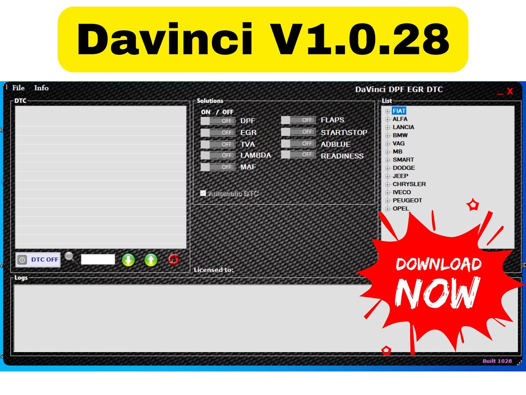 Davinci Car ECU Repair Programmer DPF EGR Flaps Adblue Remover Chiptunning Remapping Sw Davinci ...