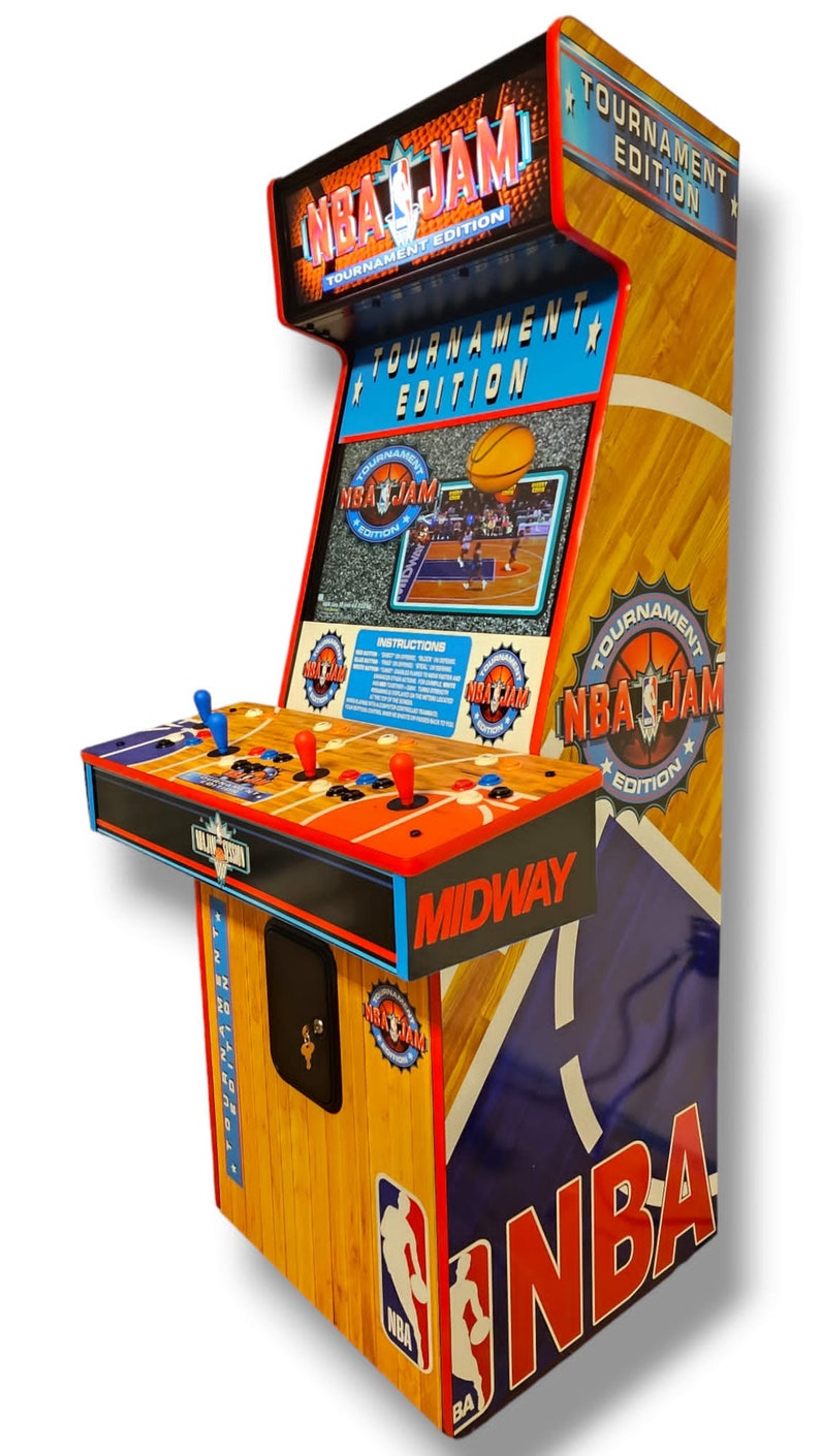 NBA Jam Slim Arcade Machine - Etsy