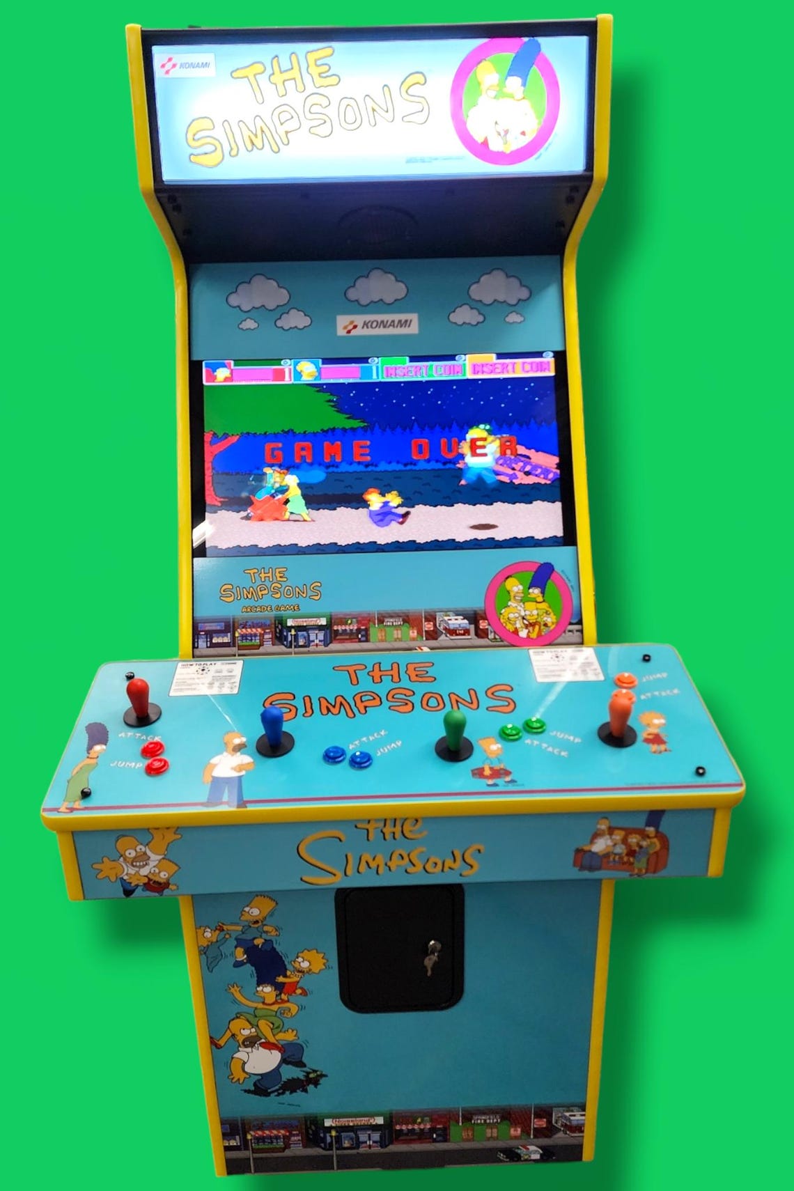 THE SIMPSONS Arcade Machine - Etsy