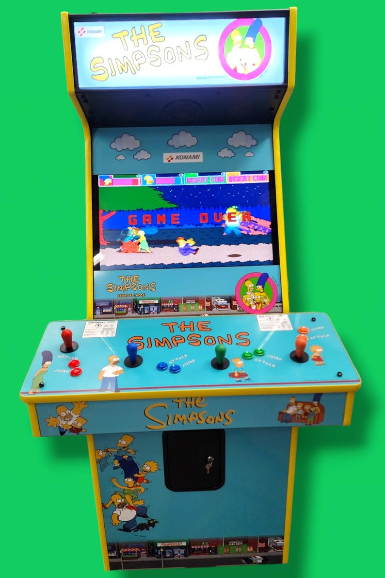 THE SIMPSONS Arcade Machine - Etsy