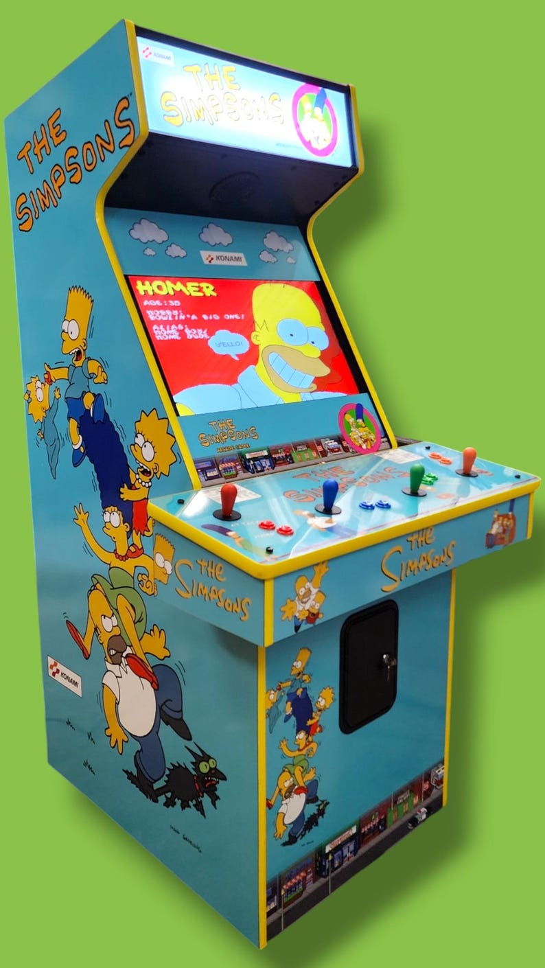 THE SIMPSONS Arcade Machine - Etsy