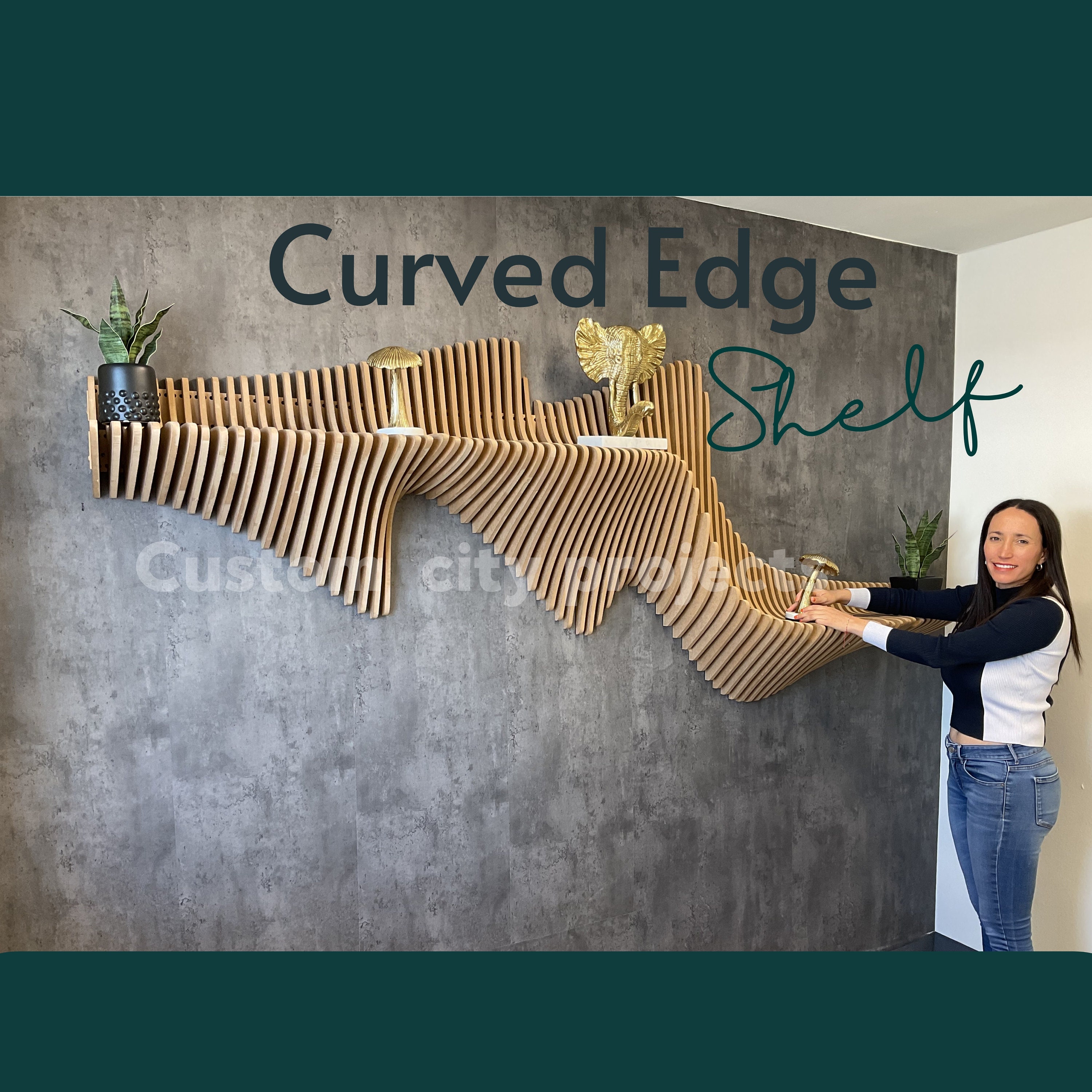 Floating Shelf, Parametric Shelf, Decorative Shelf, Wall Decoration ...