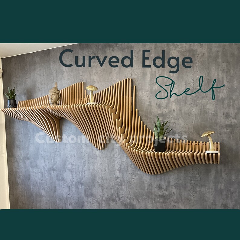Floating Shelf, Parametric Shelf, Decorative Shelf, Wall Decoration ...