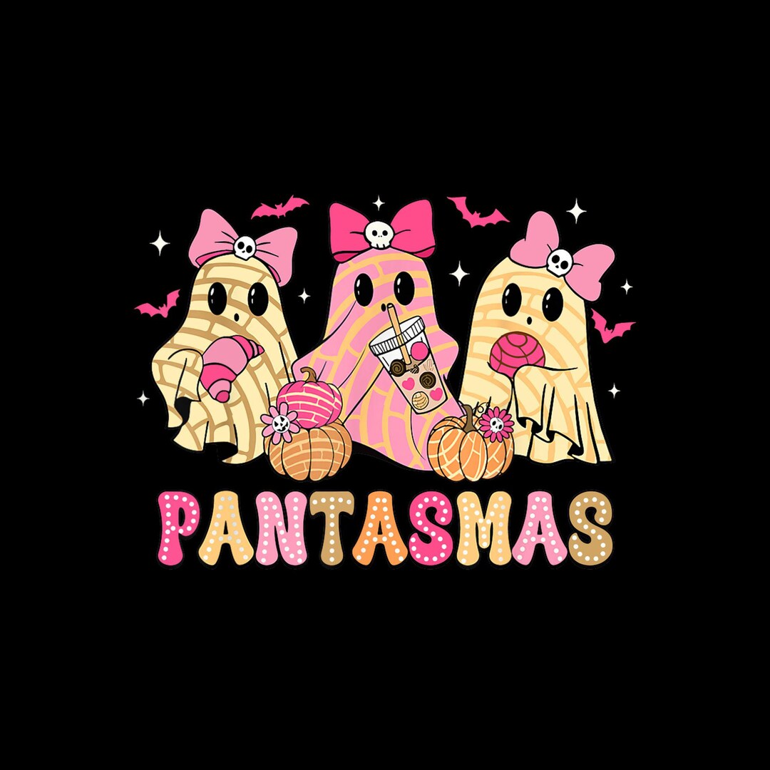 Pantasmas Ghost Funny Spooky Conchas Mexican Halloween Ghost Digital ...