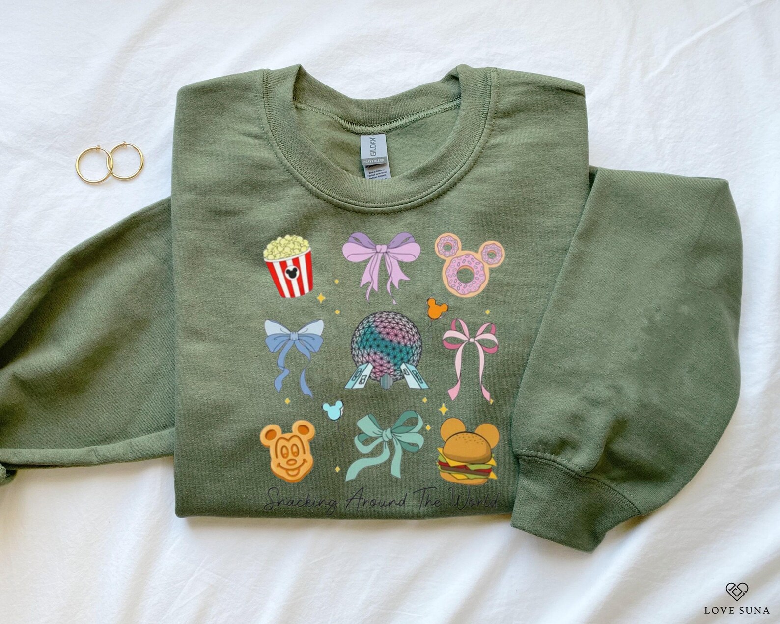 Disneyland Snacks Shirt, Epcot Snacking Shirts, Epcot Coquette Bows ...