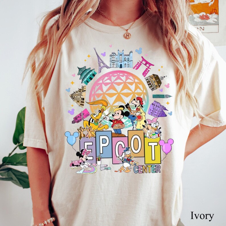 Epcot Festival Arts Comfort Colors Shirt, Epcot Center Shirt, Epcot ...