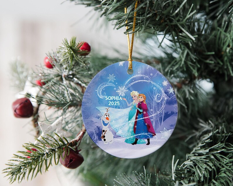Personalized Elsa Christmas Ornament, Disneyland Elsa Ornament, Elsa ...