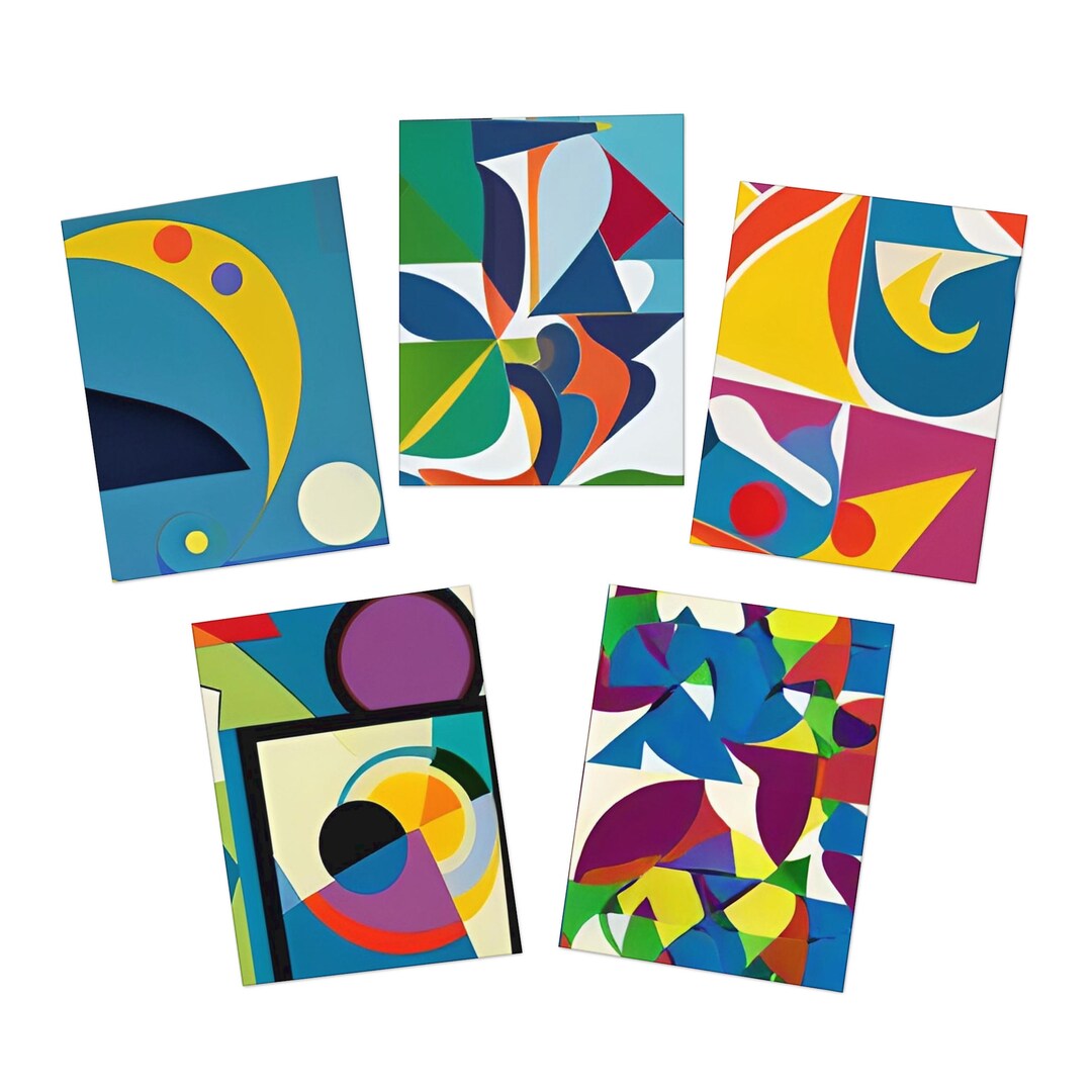 Artsy Note Cards (5-pack) Gift - Etsy
