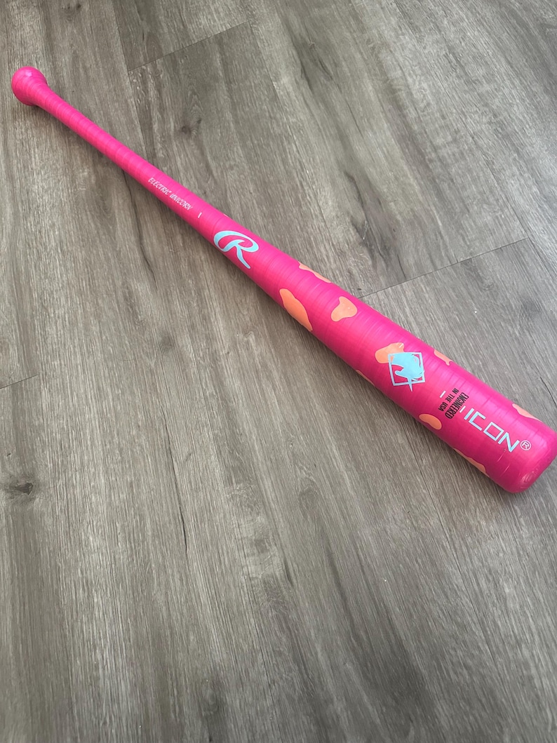 Durable Plastic Customized/wrapped Baseball Bats- 2025 Pink Iconic ...