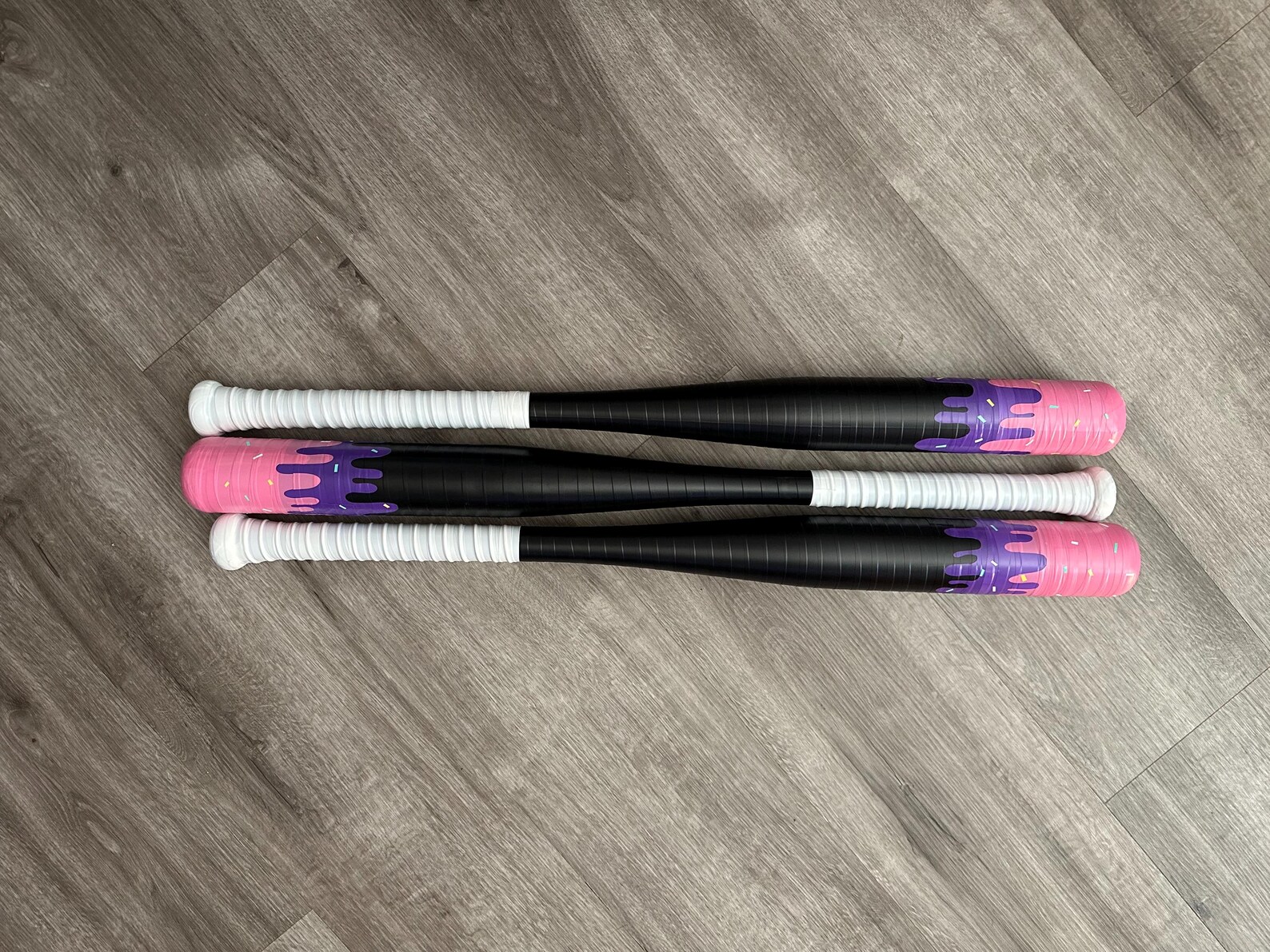 Durable Plastic Customized/wrapped Baseball Bats- Ice Cream Design - Etsy