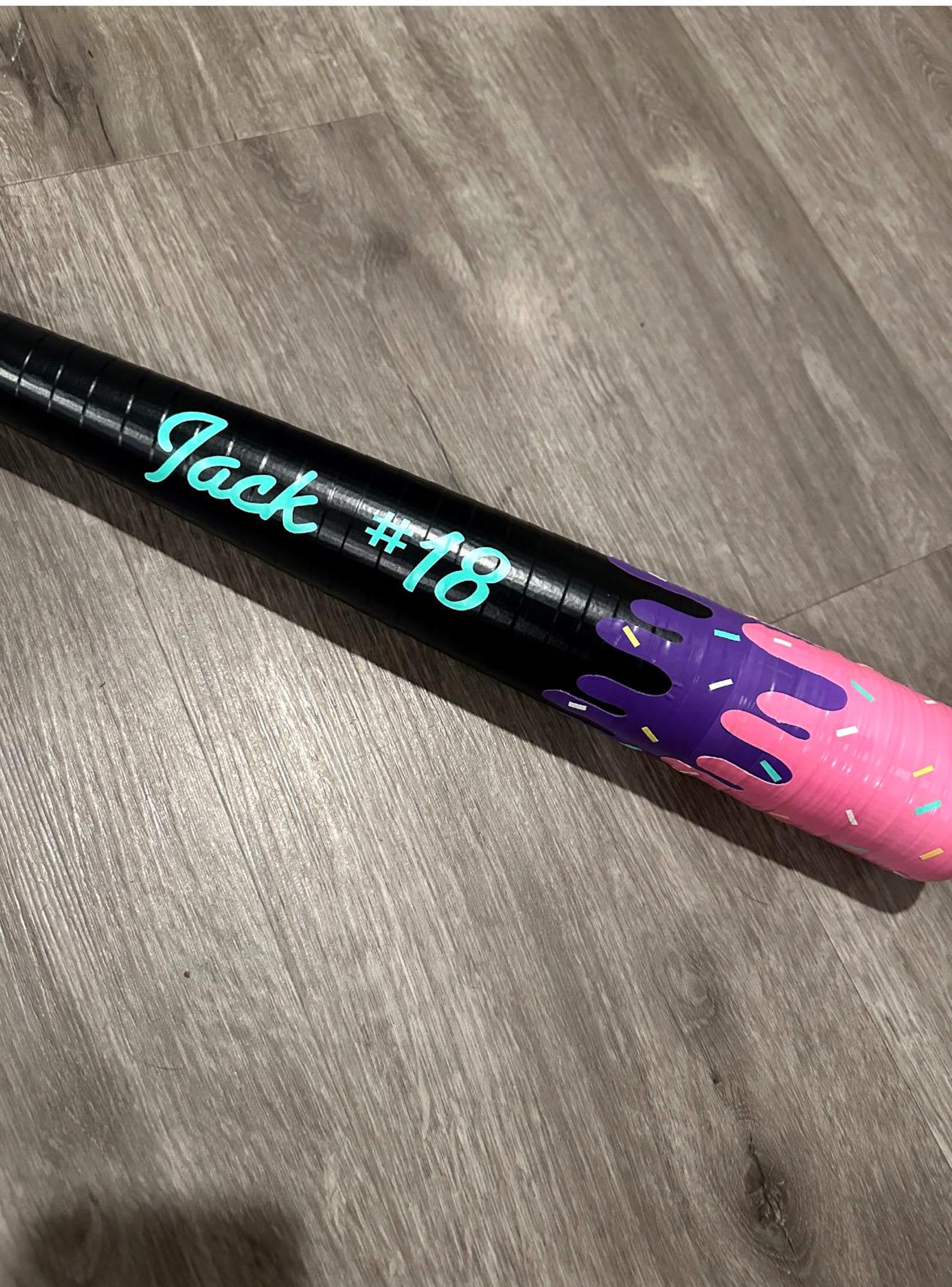 Durable Plastic Customized/wrapped Baseball Bats- Ice Cream Design - Etsy
