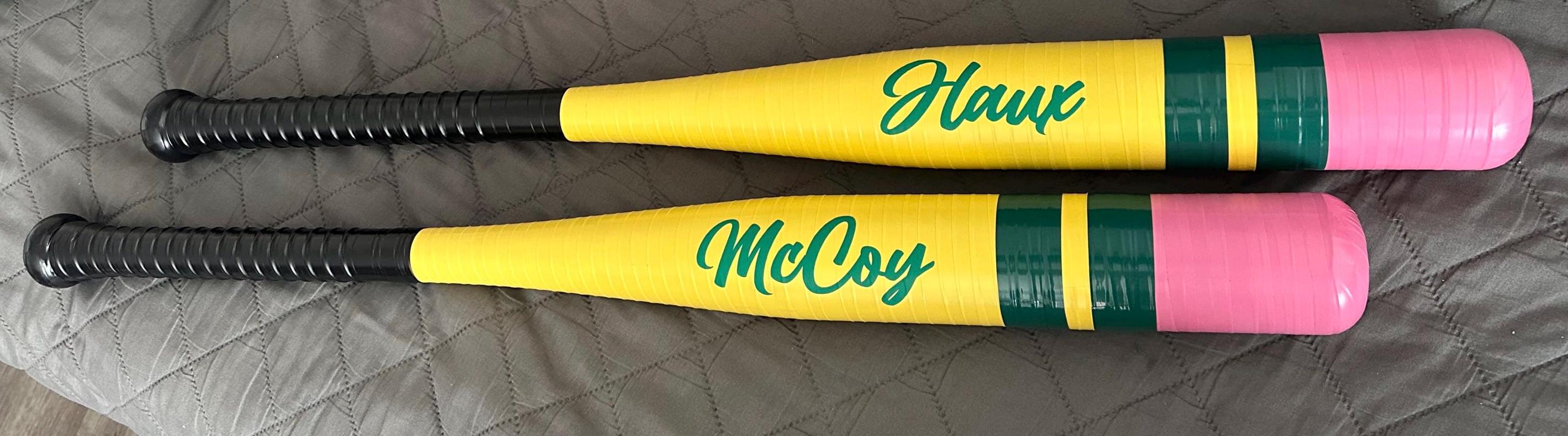 Durable Plastic Customized/wrapped Baseball Bats- Pencil Design - Etsy