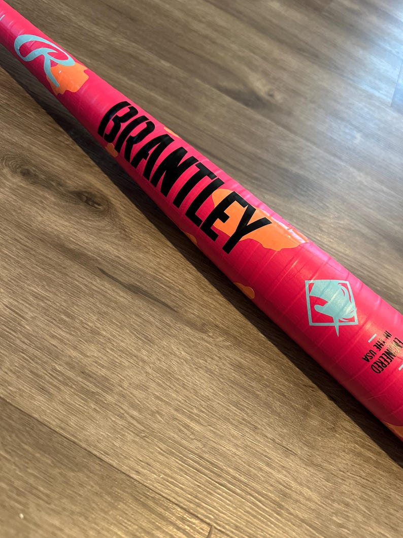 Durable Plastic Customized/wrapped Baseball Bats- 2025 Pink Iconic ...