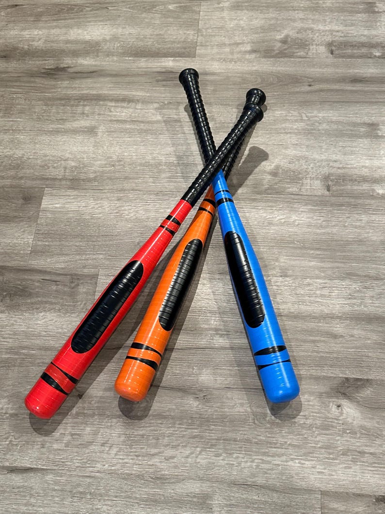 Durable Plastic Customized/wrapped Baseball Bats- Crayon Design - Etsy