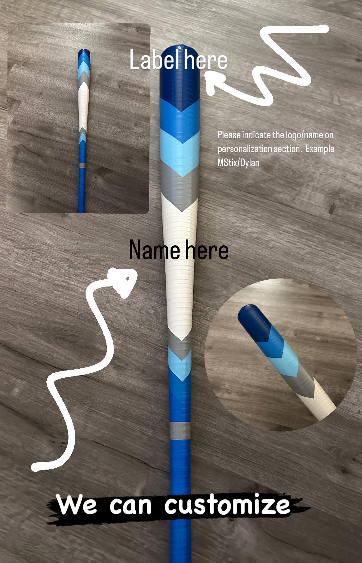 Durable Plastic Customized/wrapped Baseball Bats- Skyler Hype Design - Etsy