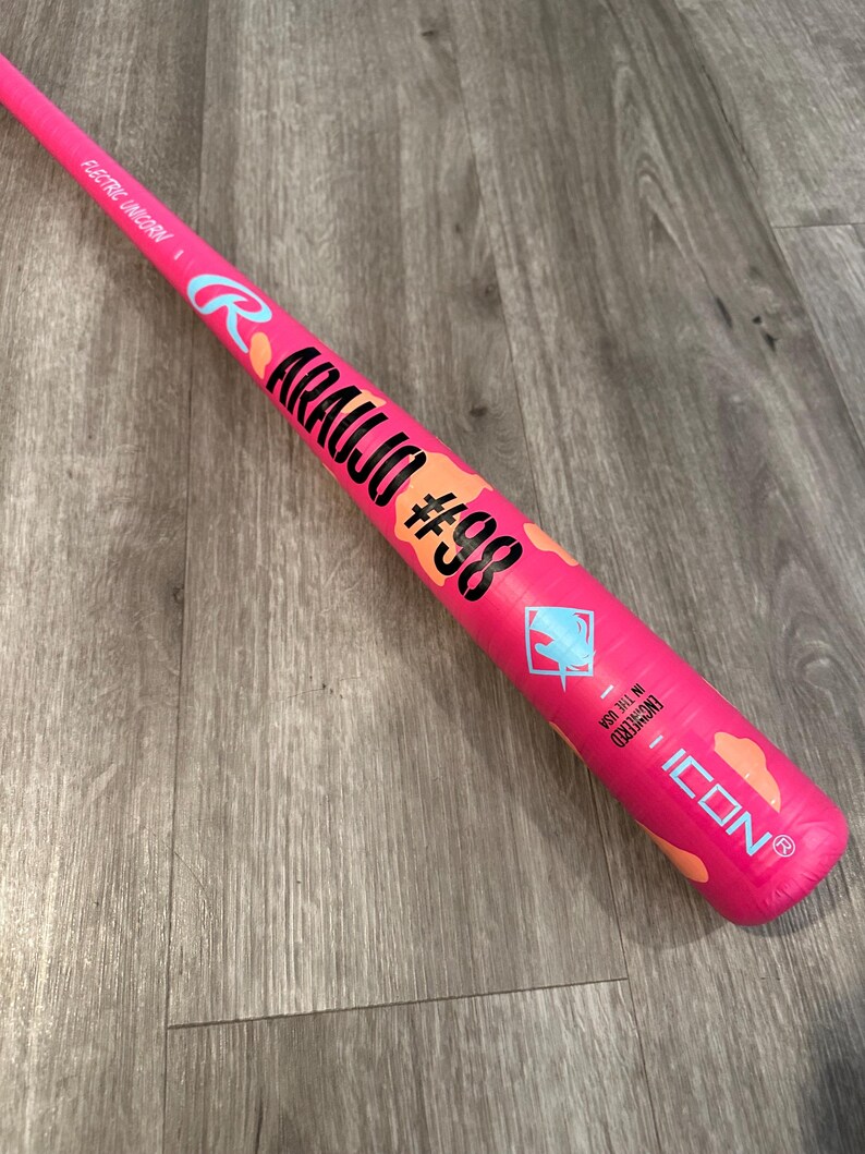 Durable Plastic Customized/wrapped Baseball Bats- 2025 Pink Iconic ...