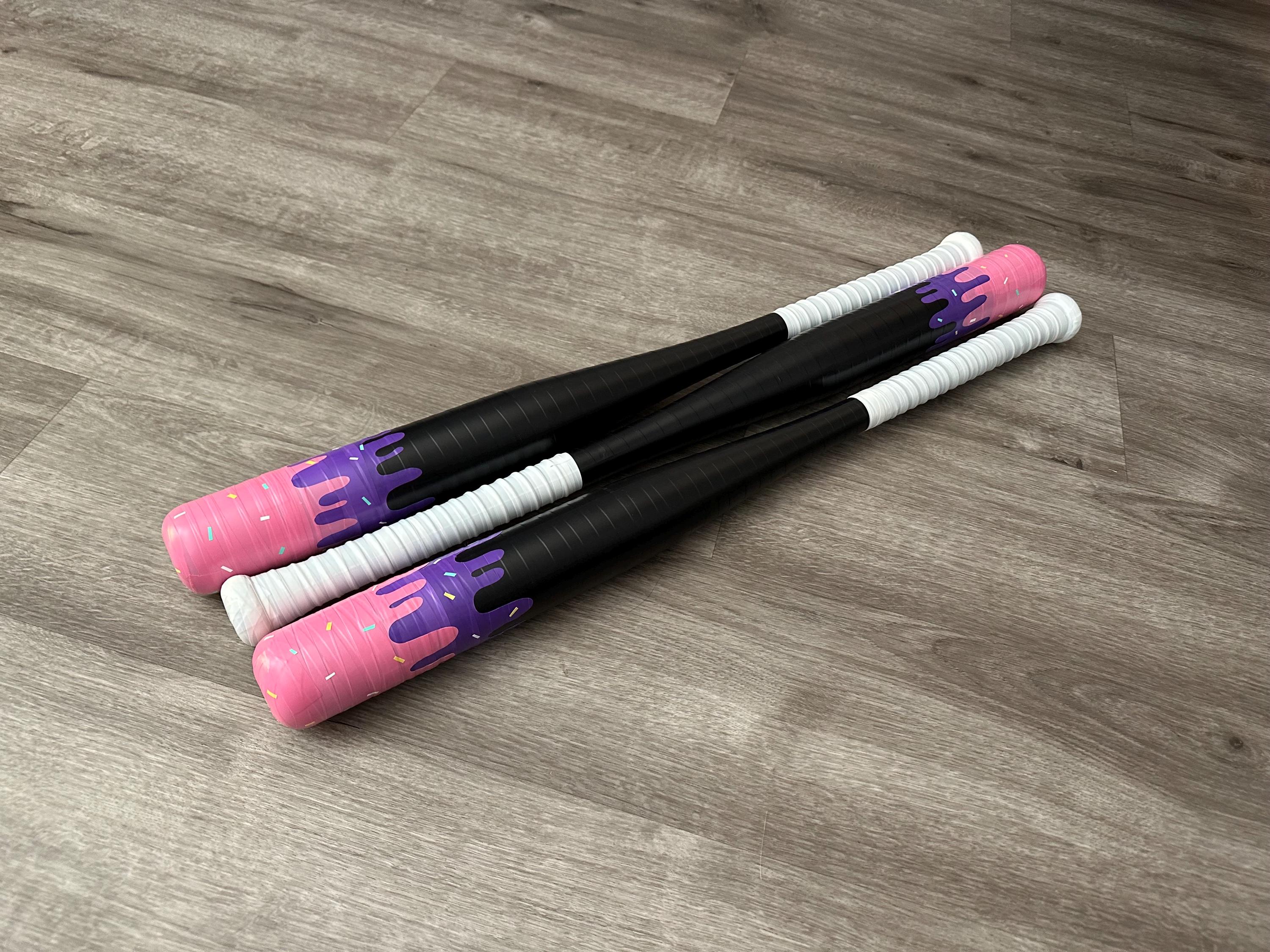 Durable Plastic Customized/wrapped Baseball Bats- Ice Cream Design - Etsy