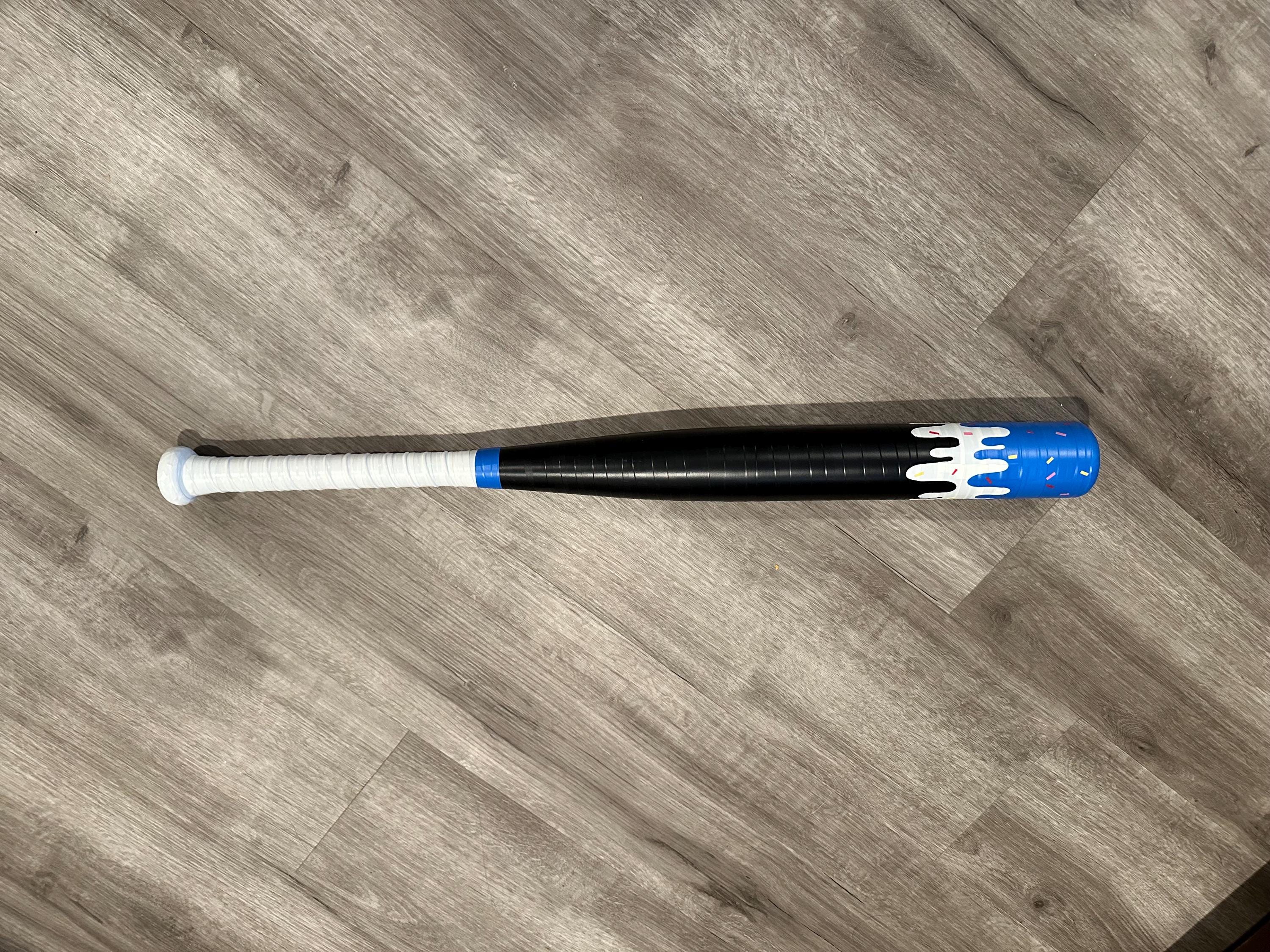 Durable Plastic Customized/wrapped Baseball Bats- Ice Cream Blue Drip ...