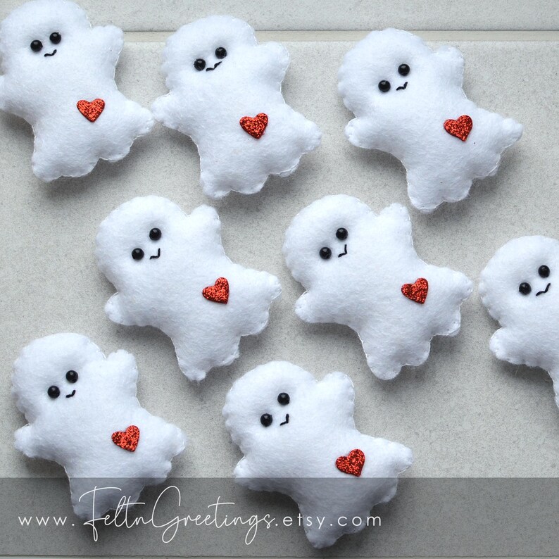 Cute Halloween Ghost in a Matchbox: Handmade Felt Ghost Gift With ...