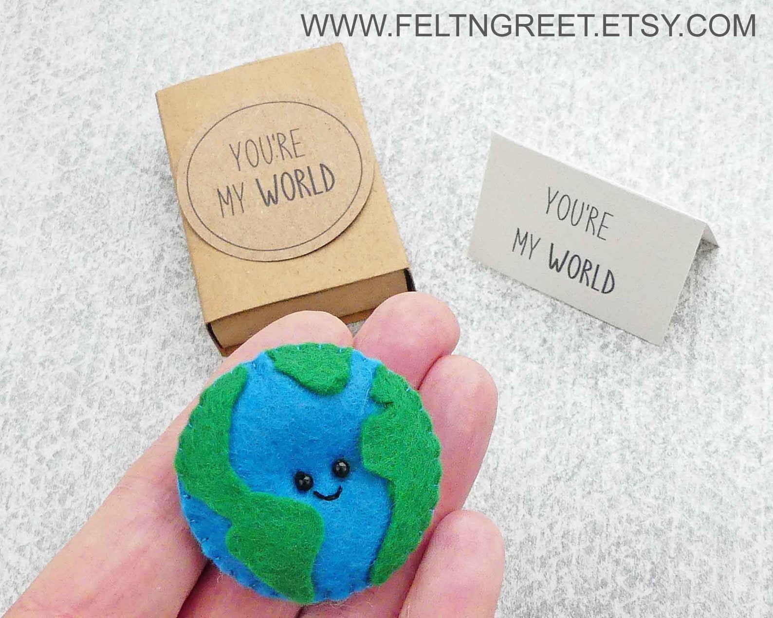 Matchbox World Pun Gift, Cute Felt World, Love Gift, Pun Gift ...