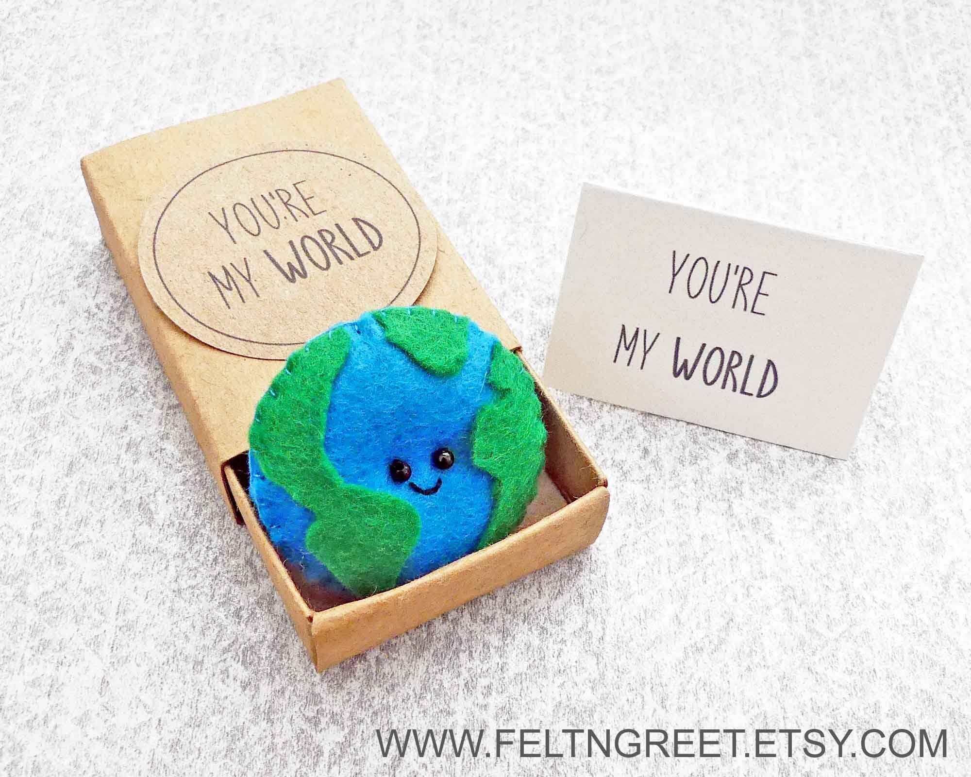 Matchbox World Pun Gift, Cute Felt World, Love Gift, Pun Gift ...