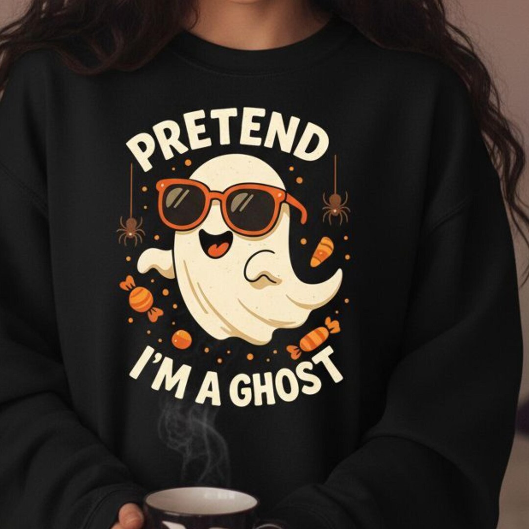 Funny Pretend I'm A Ghost PNG: Lazy Halloween Costume Design (digital ...