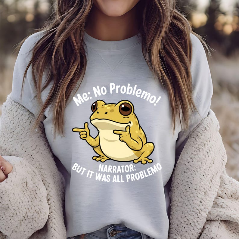 Me No Problemo Frog Meme PNG - Funny Sublimation Design (digital ...