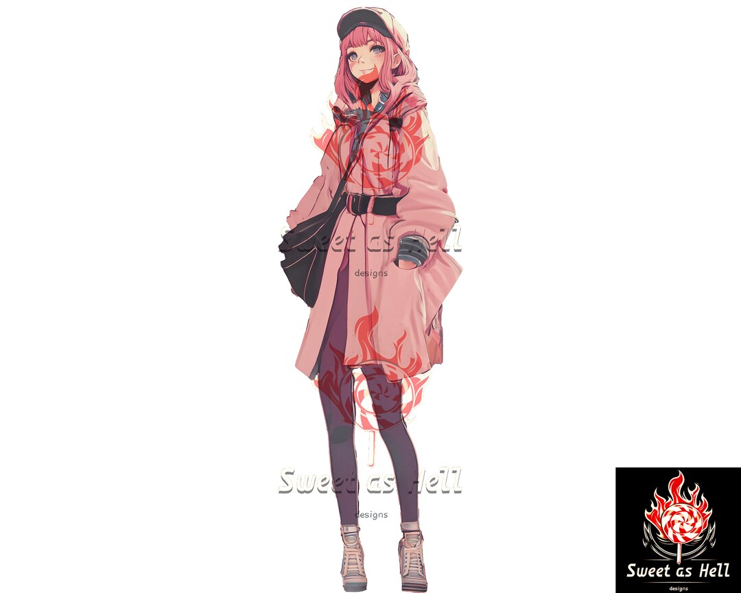 Sweet as Hell designs' pfp digital paper doll full body anime portrait ...