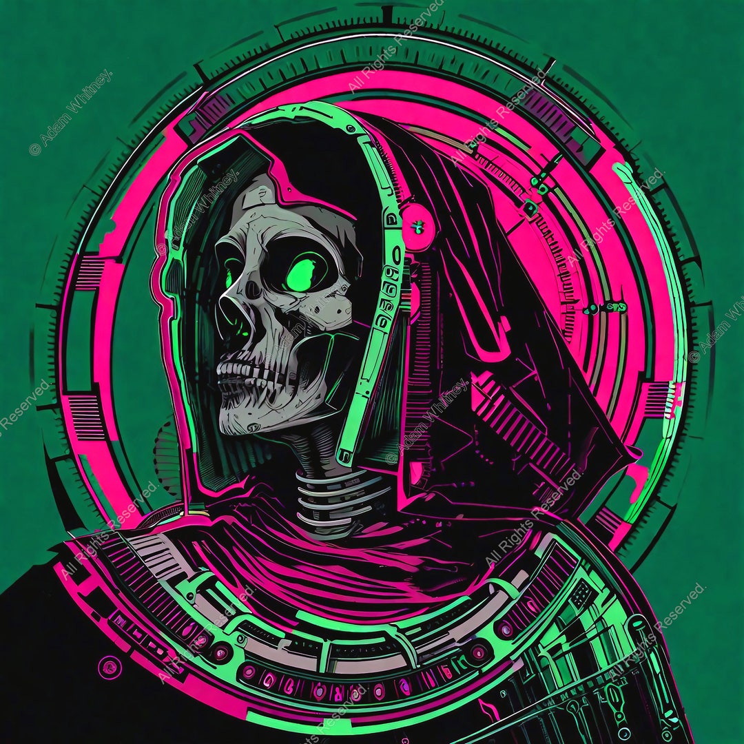 Pfp 9 Mother Muerte's Ghost in the Machine Green Pfp Series Profile Pic ...