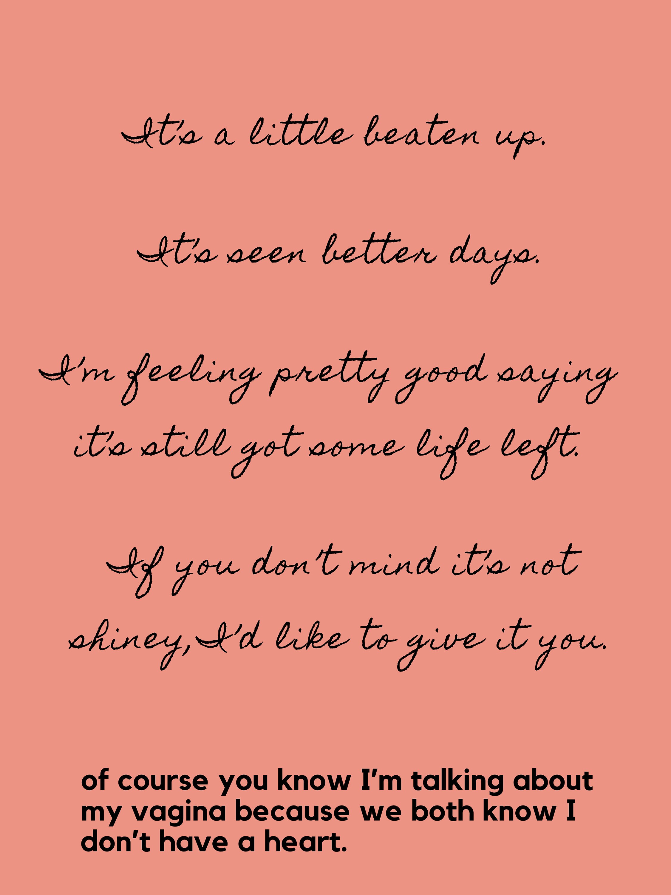 Plaster Heart Greeting Card Poem, Love Card, Valentine's Day Card ...