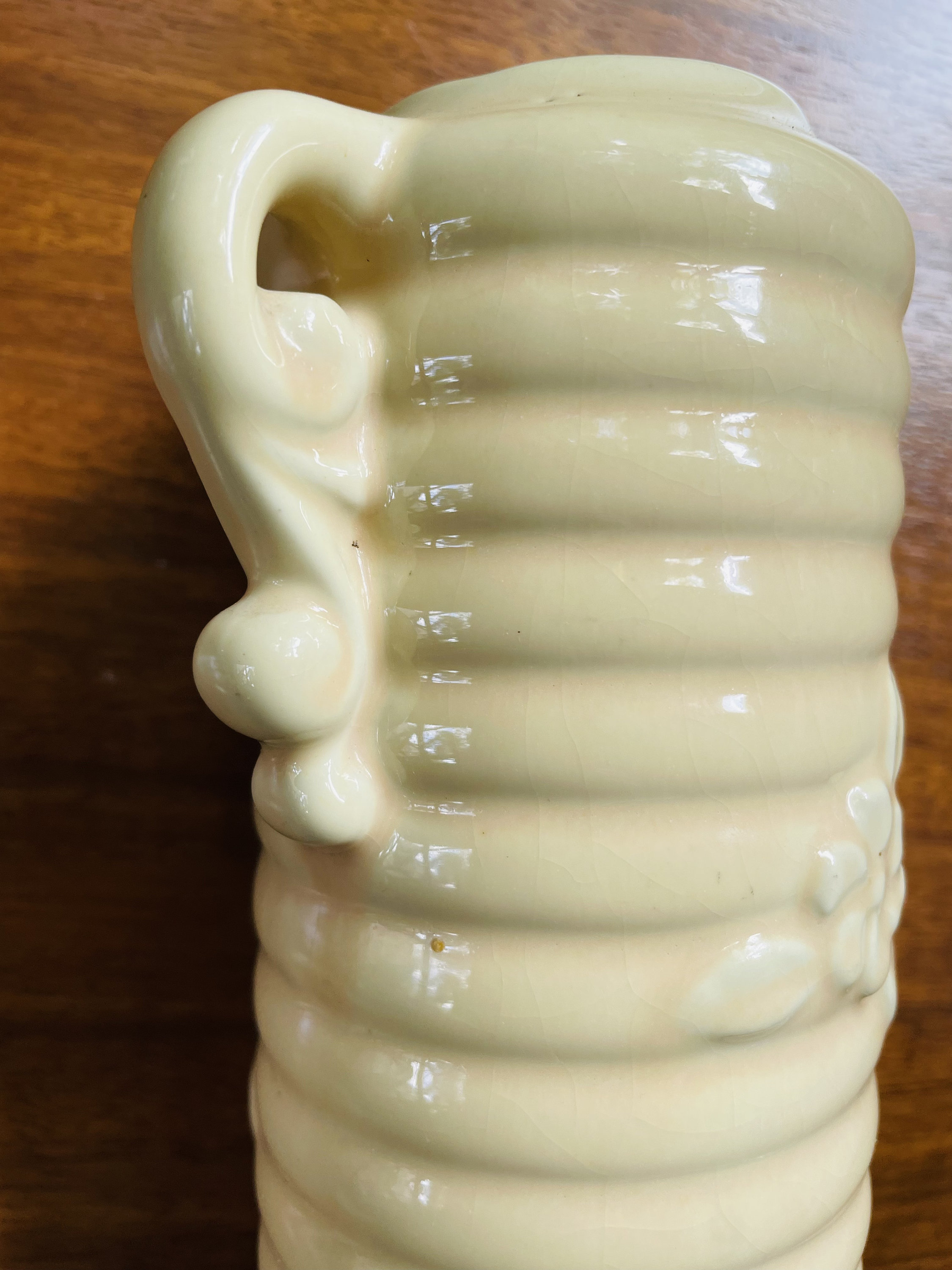 RARE 1930s Mccoy Ribbed Ringed Vase Yellow - Etsy