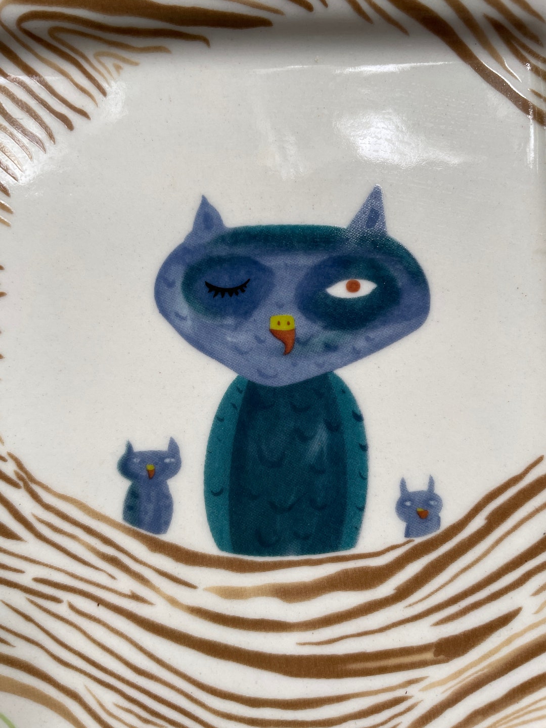PAIR Fishs Eddy Plates FUN & SWEET - Etsy