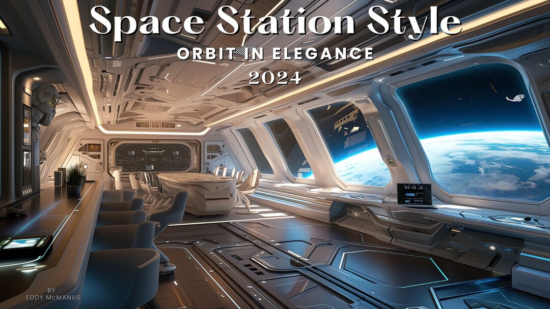 Space Station Style: Orbit in Elegance Calendar 2024 - Etsy