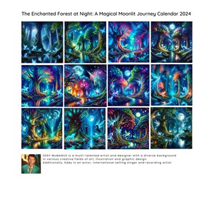Enchanted Forest at Night: A Magical Moonlit Journey Calendar 2024 - Etsy